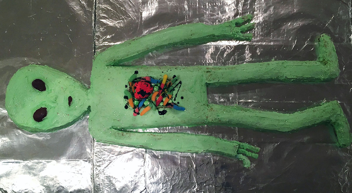 Alien Autopsy Cake to Celebrate the X-Files – Weekends in Maine